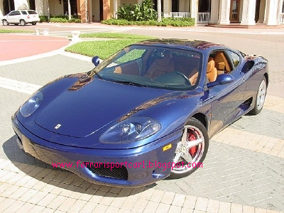 Ferrari Sport car,New Ferrari Sport car: Ferrari 360 Modena TdF Blue