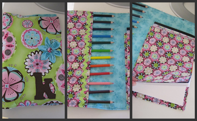 Two Crafty Critters: Colored Pencil / Notebook Holder Tutorial