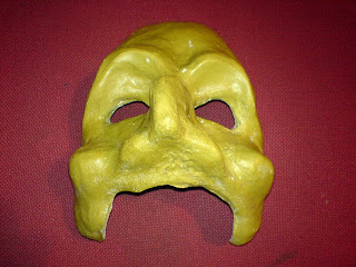 Jenny Rands: Fibre glass punchinello mask