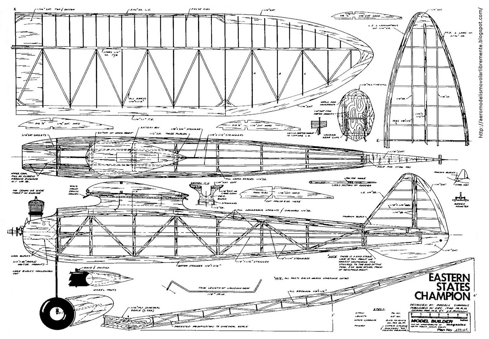 Volar Libremente - Free Flight Models Airplanes: GAS CHAMPION ( Eastern ...