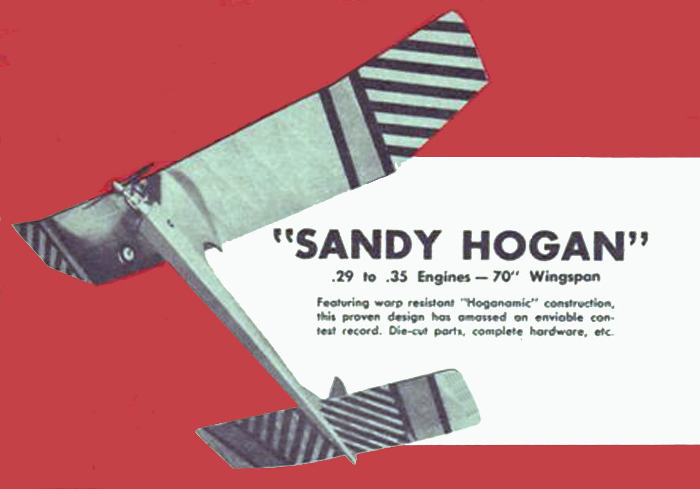 Volar Libremente - Free Flight Models Airplanes: SANDY HOGAN 70" de ...