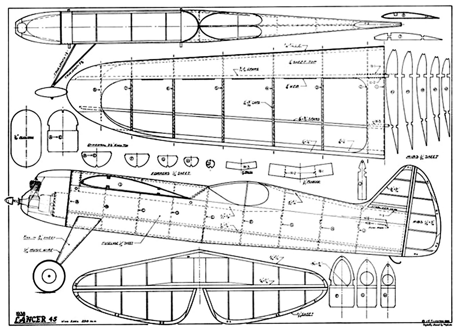 Volar Libremente - Free Flight Models Airplanes: LANCER 45 - LANCER 49 ...
