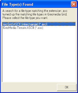 dominoc925: Import ArcGrid ASCII files into GeoMedia Grid