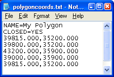 dominoc925: Import Text File as area polygons in Global Mapper
