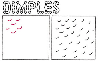 My tangle patterns:Dimples