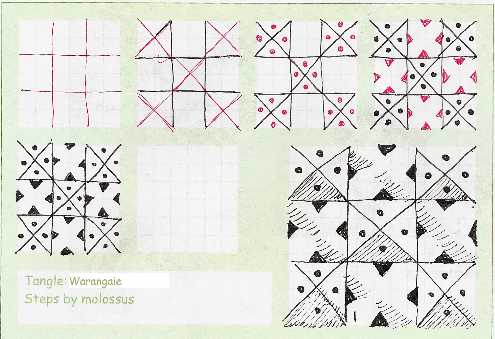 My tangle pattern: Warangaie