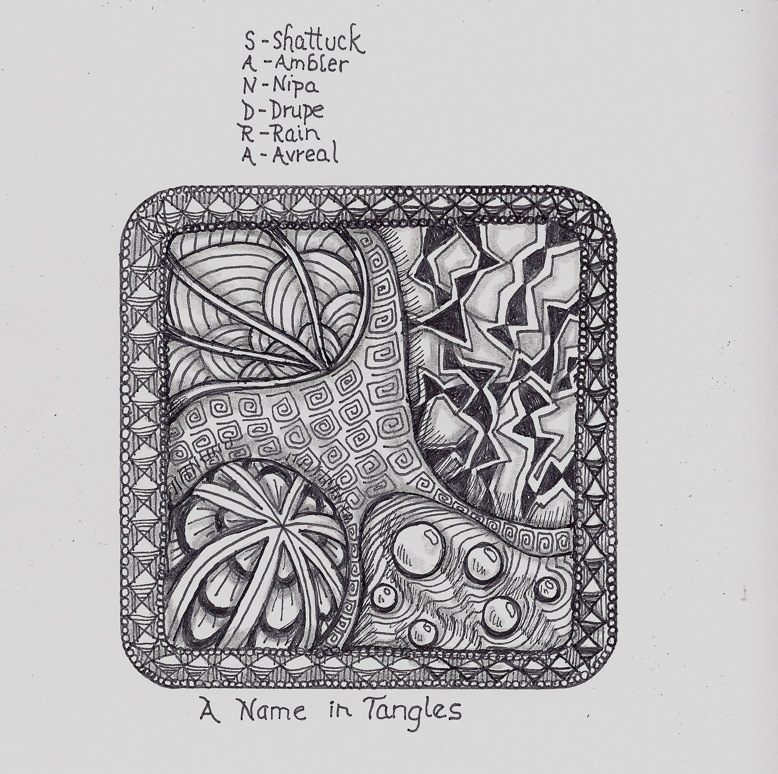 Tangle Your Name Challenge