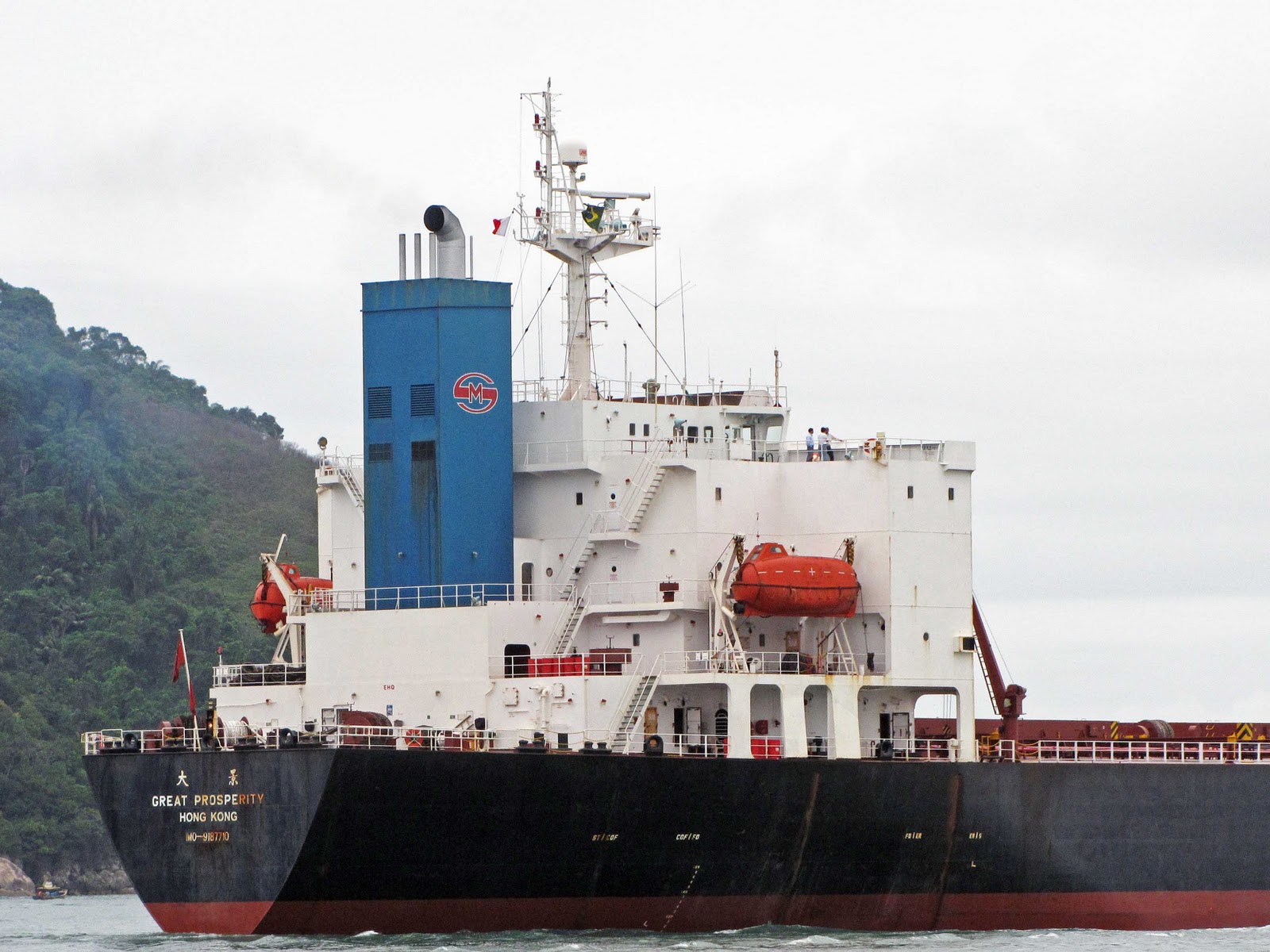 Santos Shiplovers: M/V Great Prosperity / VRYT7 e M/V Elinakos / 3EAZ6 ...