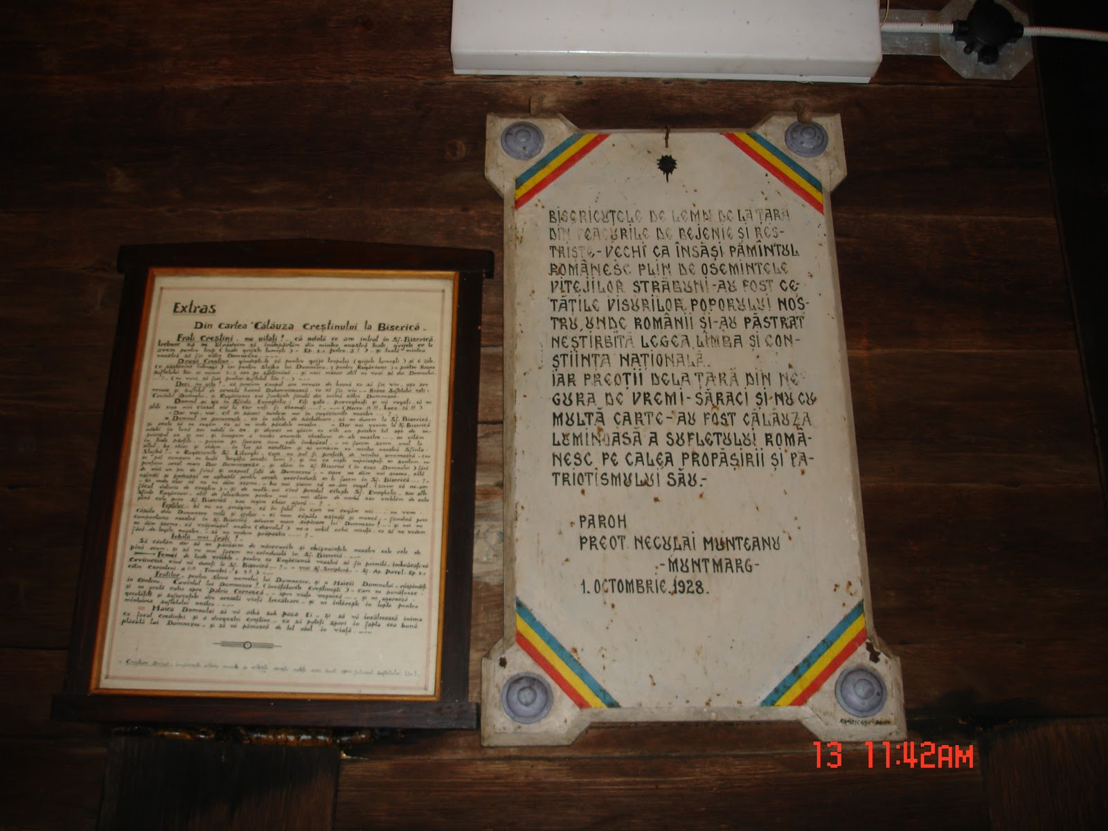 Biserica Merisor Scorteni: Biserica de lemn Merisor