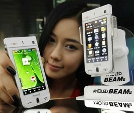 Samsung AMOLED Beam, Mobile Portable Projectors|phone mobile