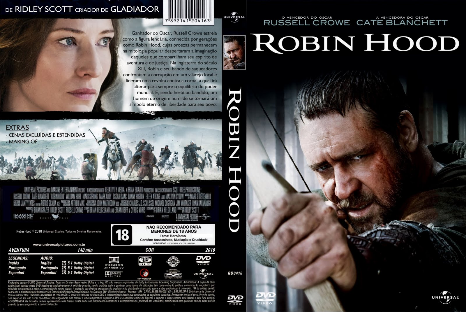 Catálogo Virtual de Dvd: Robin Hood ( 2010 )
