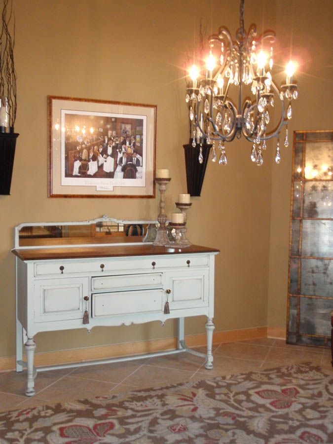 glam in a can: Dining Room Buffet. . .finally off my to do list!