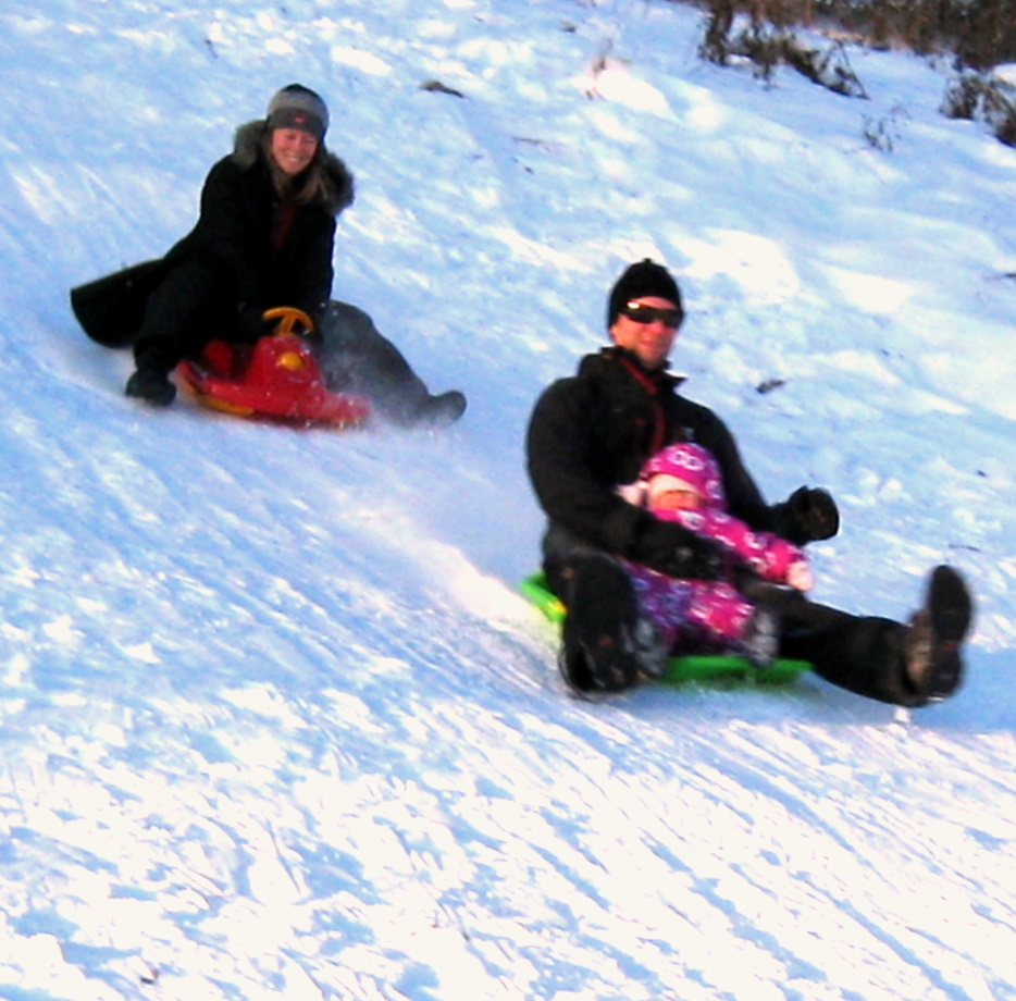 En svensk tiger i Oslo - och lite varstans: Åka pulka med lyckotrollet