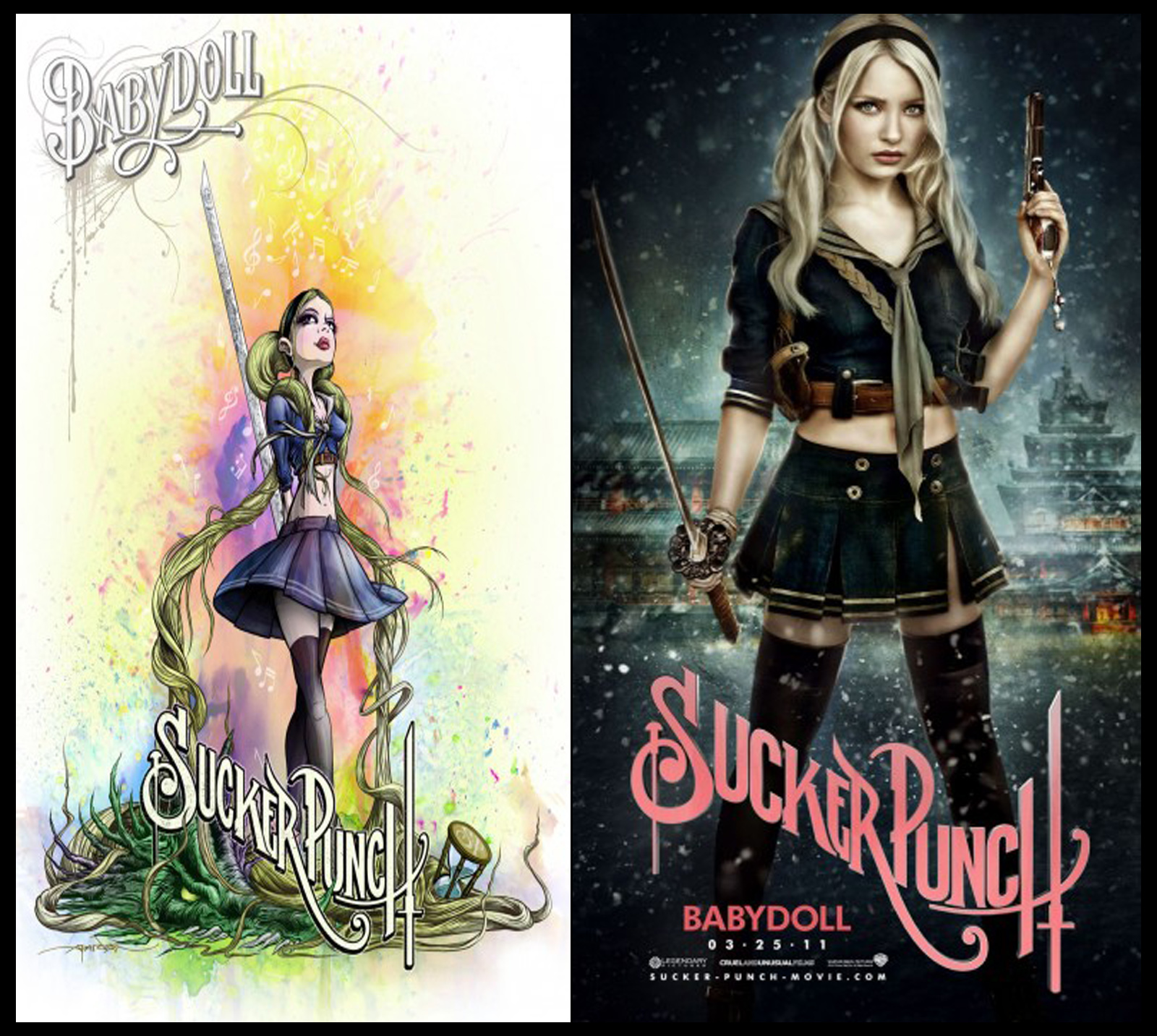 SCHEME 9: SUCKER PUNCH CHARACTER DRAWINGS