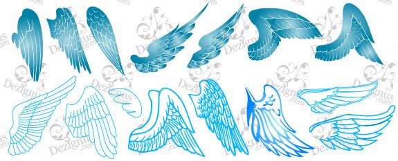 Vectores alas de angel - Imagui