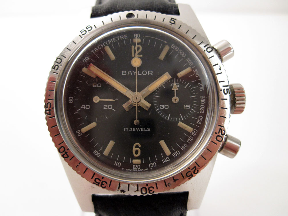 Vintage chronographs: 1960's Baylor chronograph with Landeron 149 movement