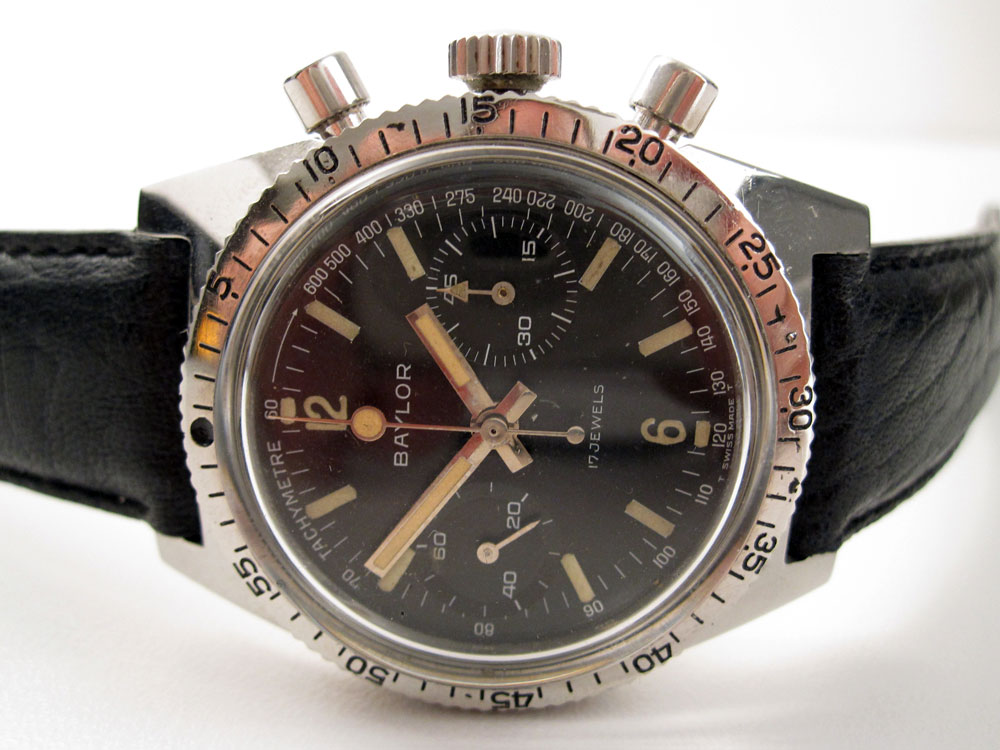 Vintage chronographs: 1960's Baylor chronograph with Landeron 149 movement