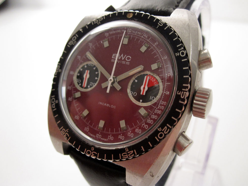 Vintage chronographs: 1970's BWC chronograph with Valjoux 7733 movement