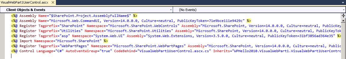 SharePoint Roots: SharePoint 2010 Visual Web Part
