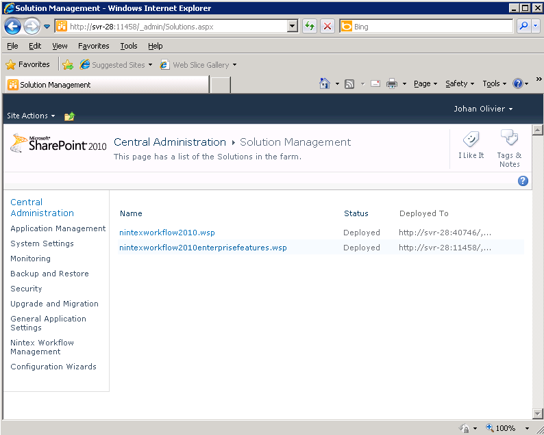 SharePoint Roots: Nintex Workflow 2010 Installation