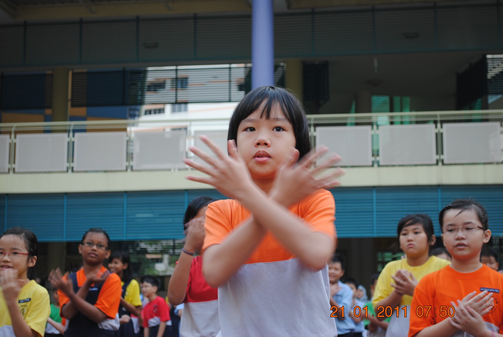 Meridian Primary School Singapore: Morning Exercise in Meridian Primary ...