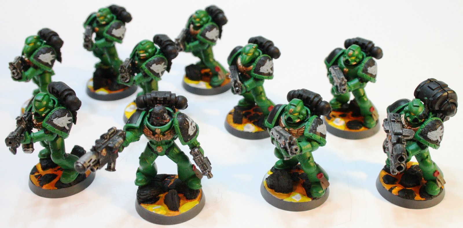 Team Snake Eyes: Army Showcase: Salamanders Troops