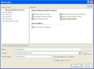 Nilesh Upadhyay's Web Blog: Simple steps for developing SSRS Report
