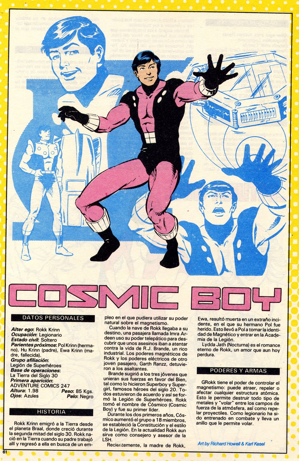 Fichas de Superheroes Marvel y DC: Cosmico