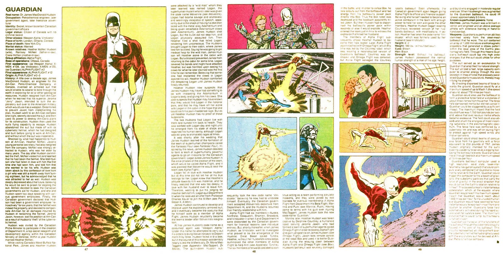 Fichas de Superheroes Marvel y DC: Guardian