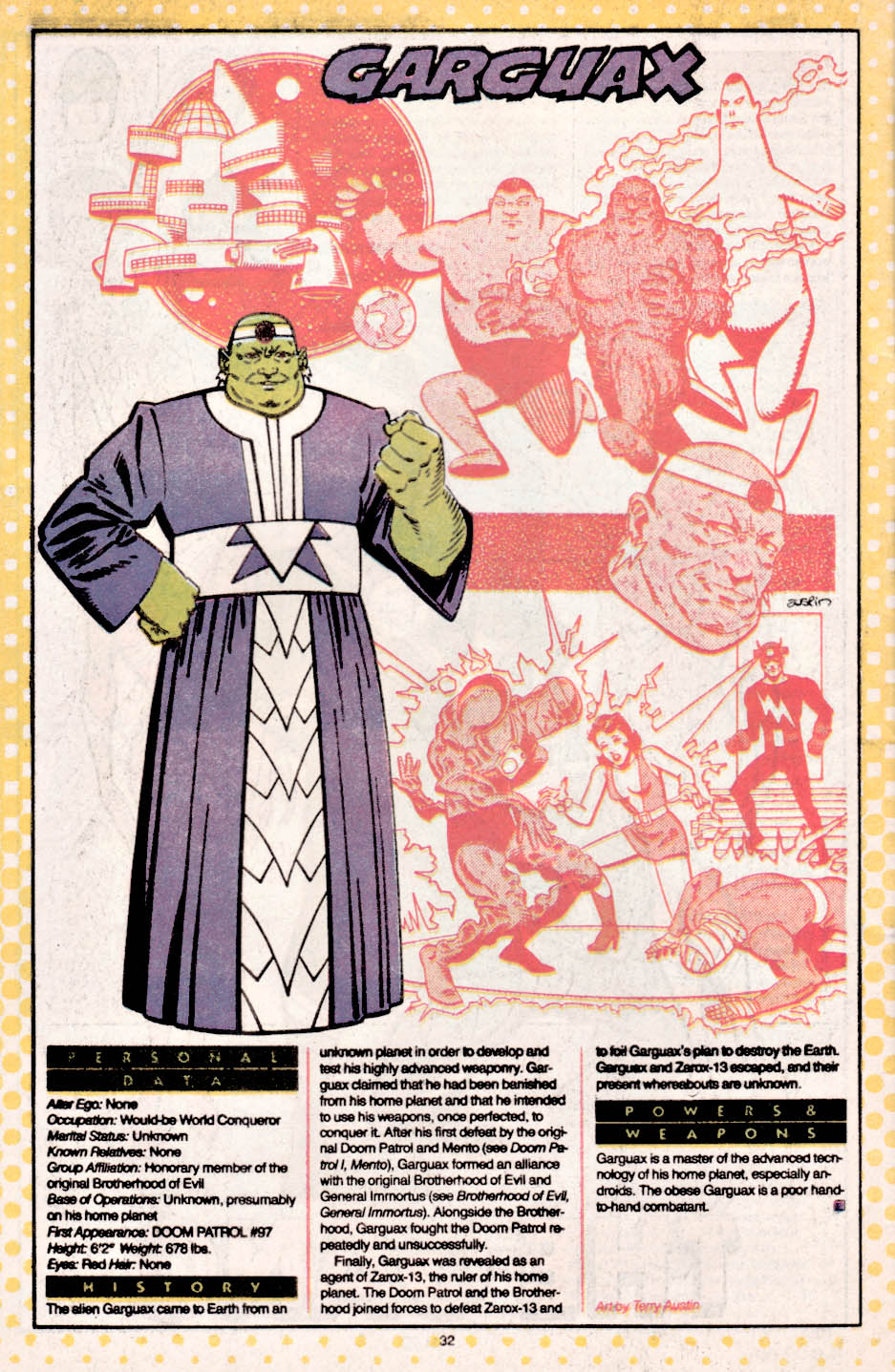 Fichas de Superheroes Marvel y DC: Garguax