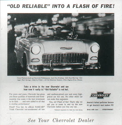 About Old Chevy Ads: '55 Chevrolet Newspaper Ad
