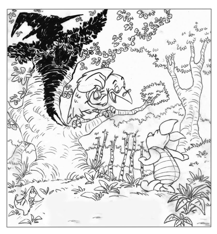 Winnie the Pooh by PANAYOTOPOULOS: Scared Piglet