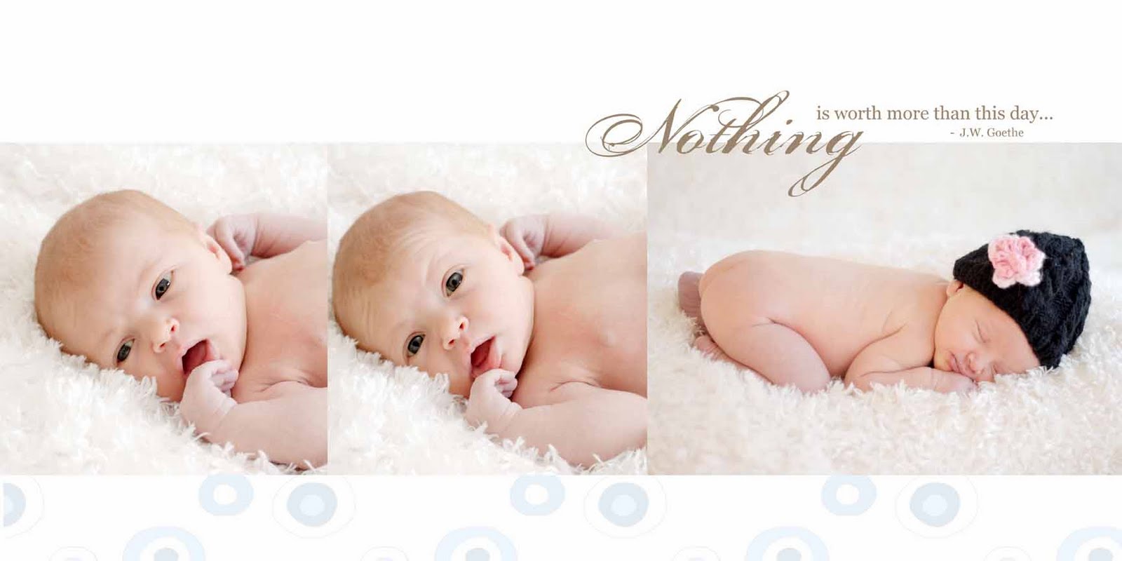 Green Zinnia Studio: Baby Boy Blues Photobook Template