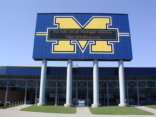 New Scoreboards a Welcome Addition to the Big House | Maize and Blue ...