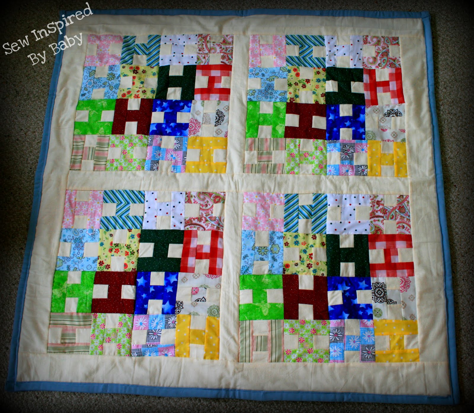 Sew Inspired By Baby: H Block Quilt Reveal