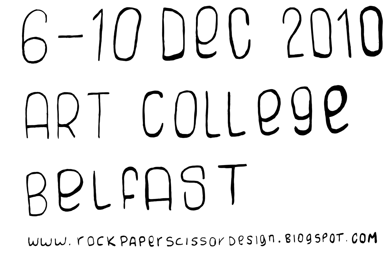 RockPaperScissor Design: Hand rendered type