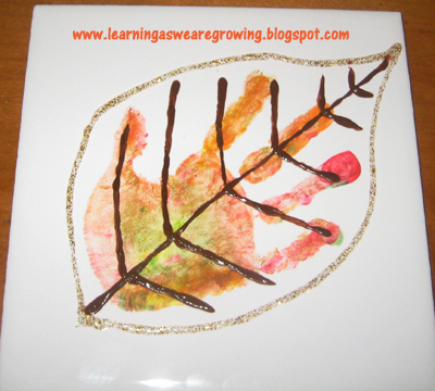 Playdates for Playgroups: Handprint Leaf - Craft for babies to school ...
