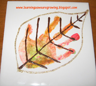 Playdates for Playgroups: Handprint Leaf - Craft for babies to school ...