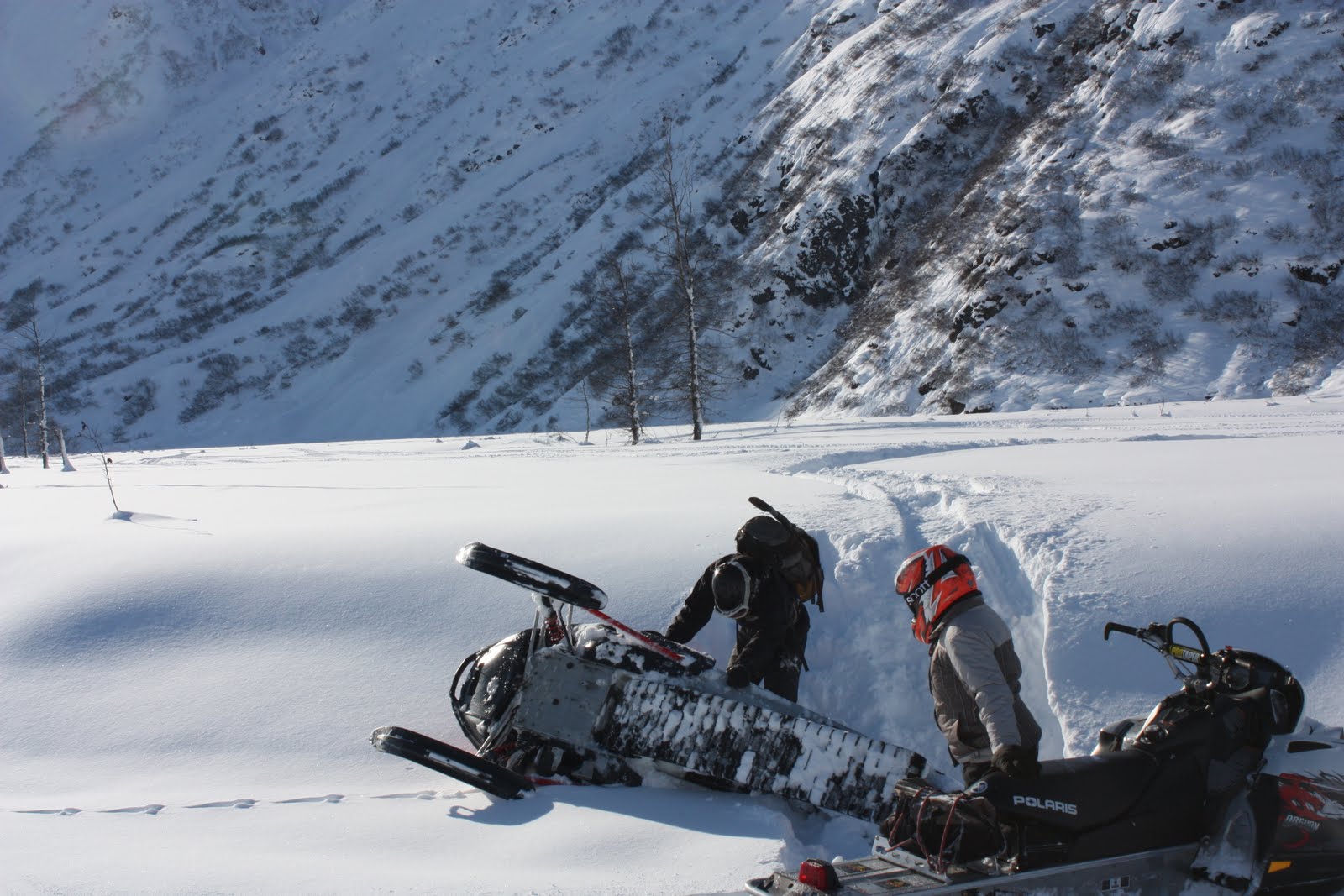 Sheryl's Great Adventure: Snowmobile riding and xc skiing