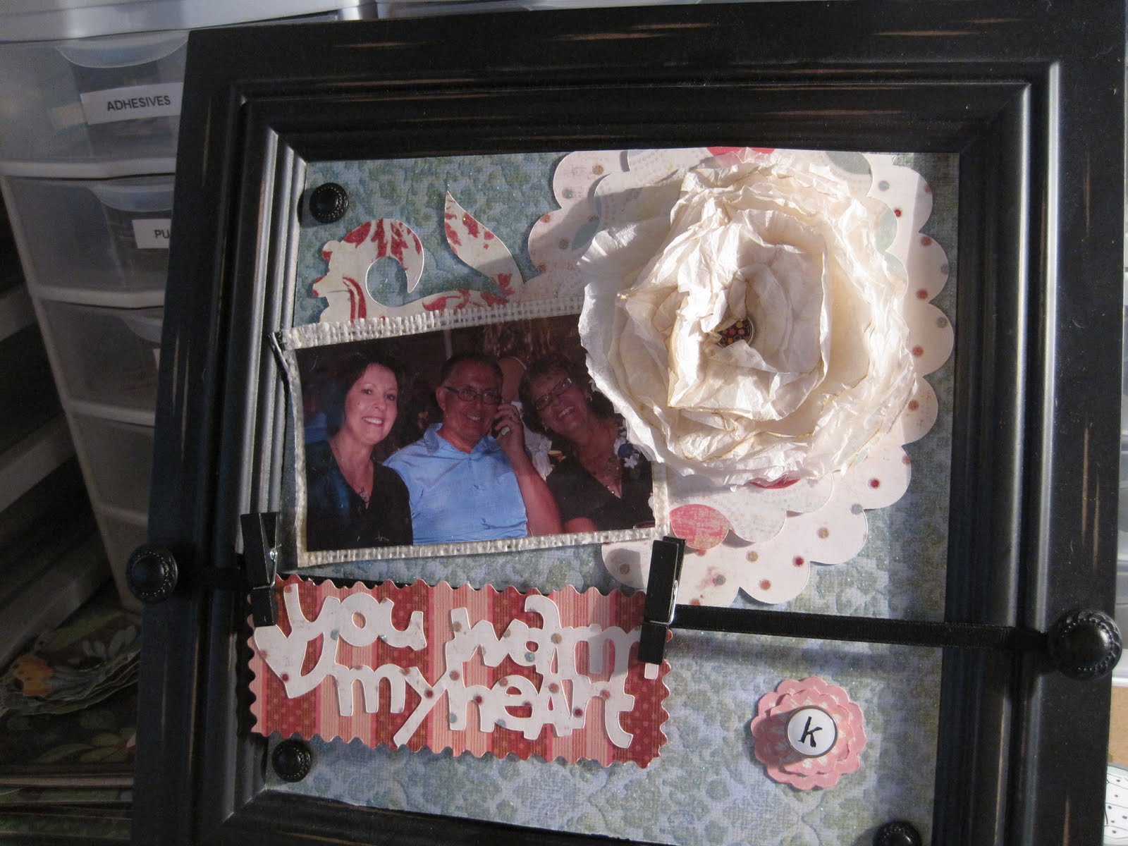 Cherished Treasures: My Office/Scrapbook Room and a Project