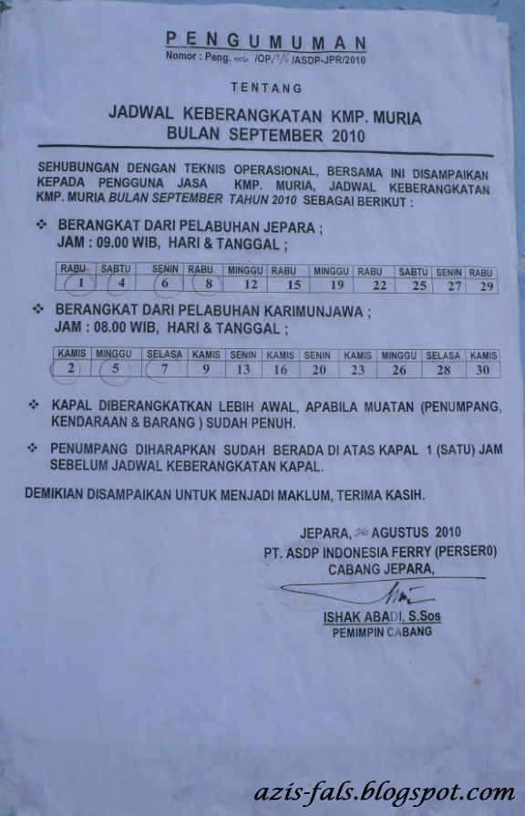 LIPUTAN MUDIK SURABAYA – JEPARA 2010 ~ Azis Fals