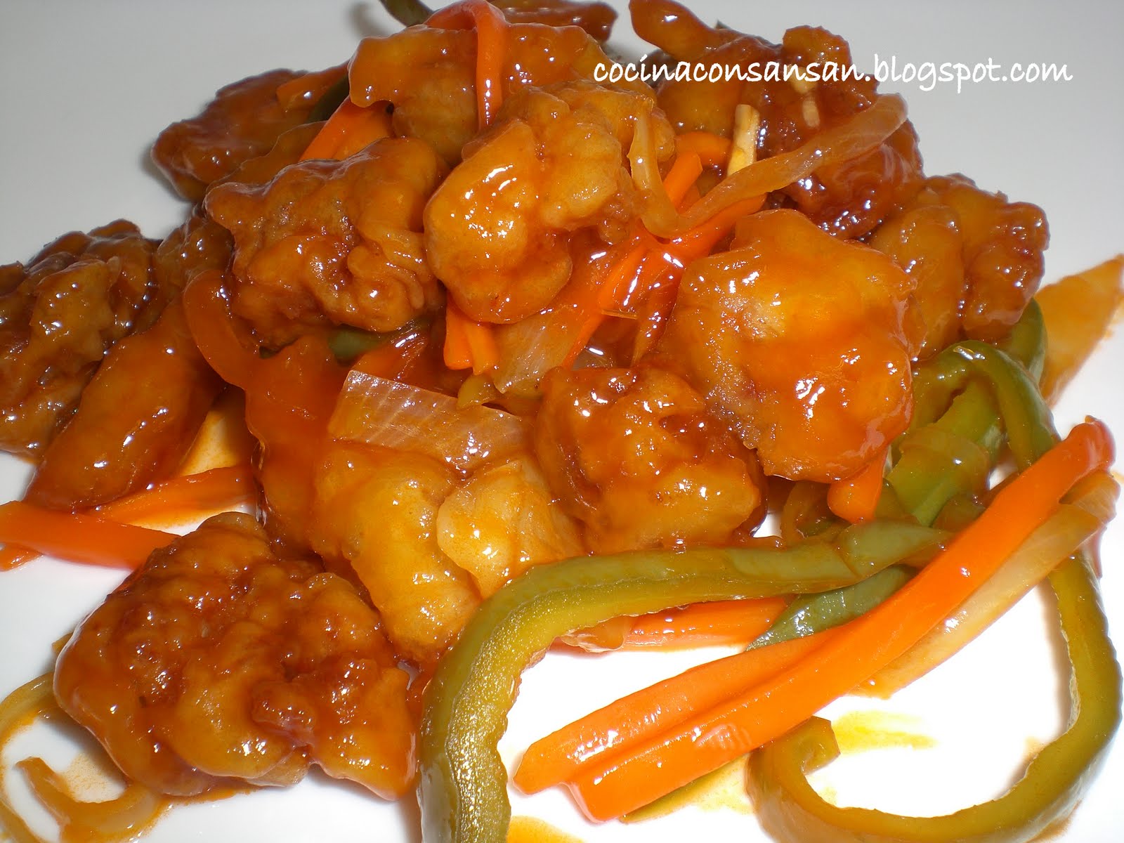 COCINA CON SANSAN: CERDO AGRIDULCE