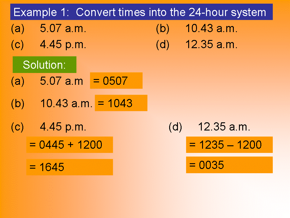 TIP BELAJAR MATEMATIK (TIPS FOR LEARNING MATHEMATICS): TIME OF DAY