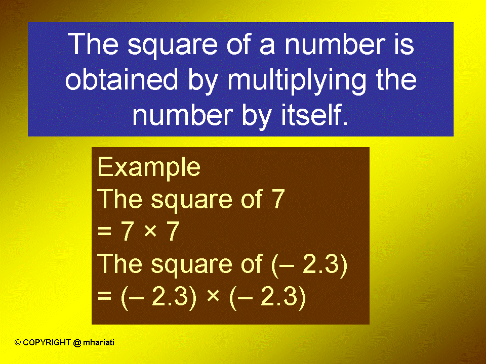 TIP BELAJAR MATEMATIK (TIPS FOR LEARNING MATHEMATICS): THE SQUARE OF A ...