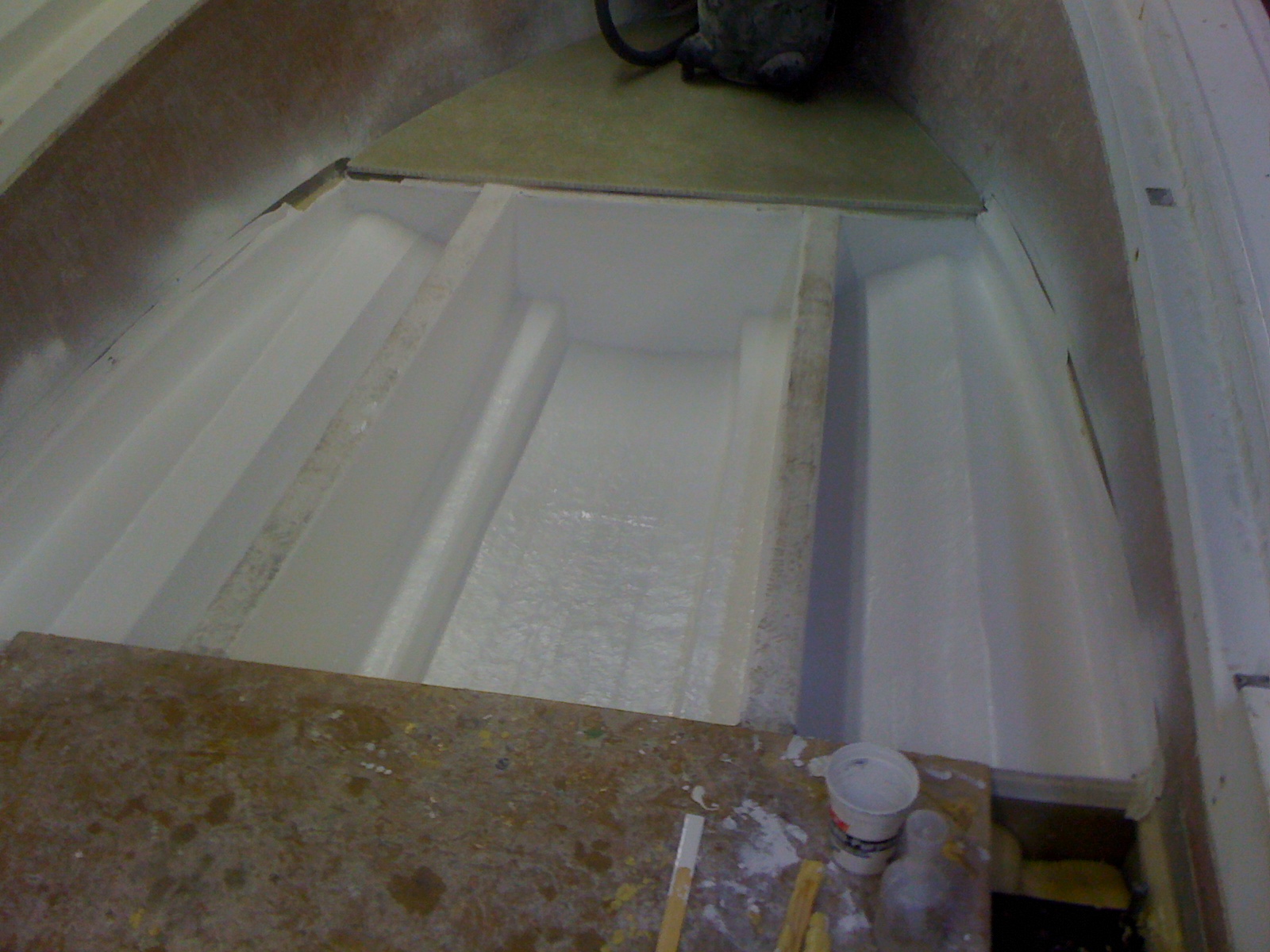 1981 23' Fish Nautique Restoration: NIDA-CORE Deck is done.....