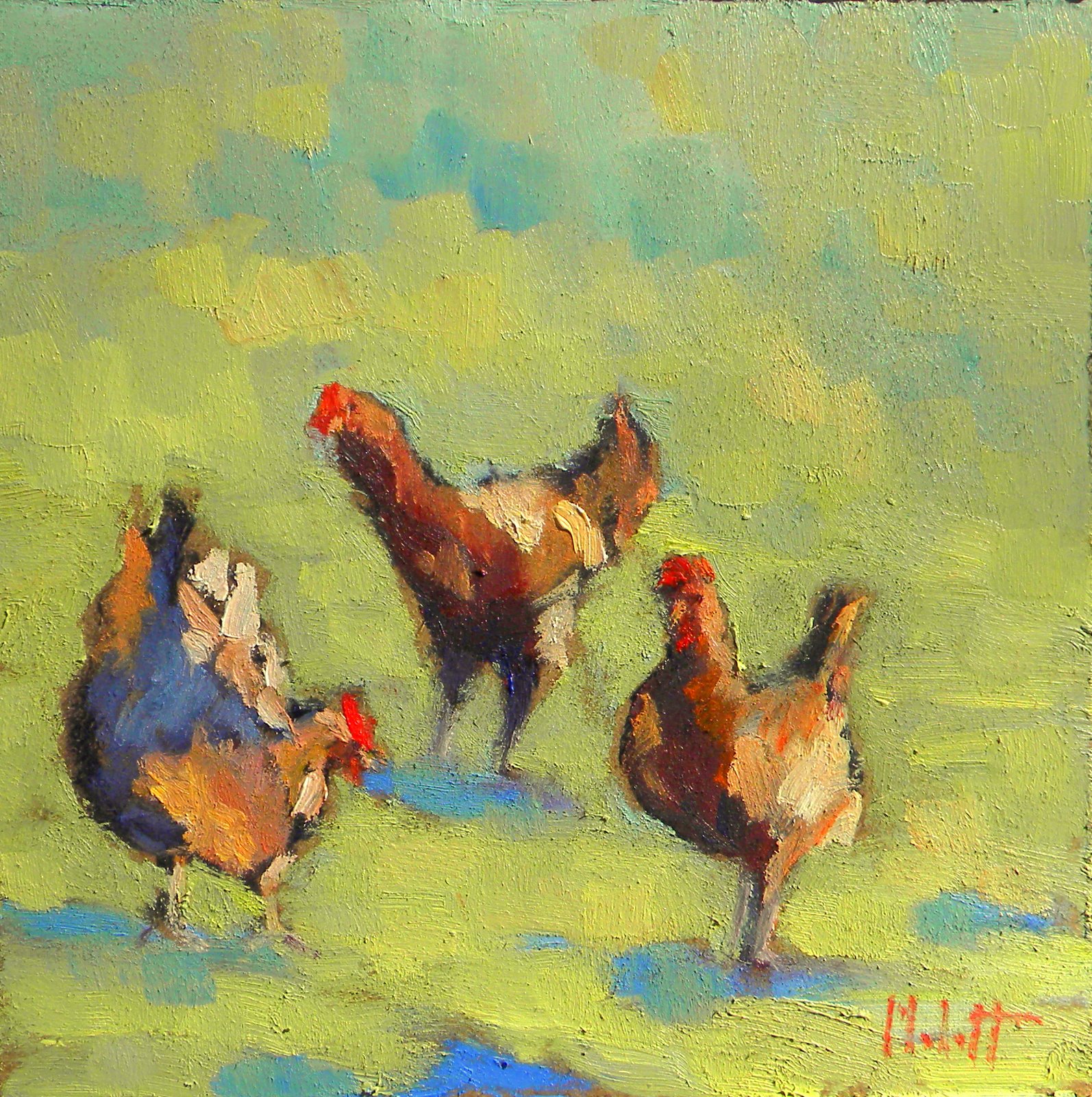 Famous Chicken Paintings at Leann Weaver blog