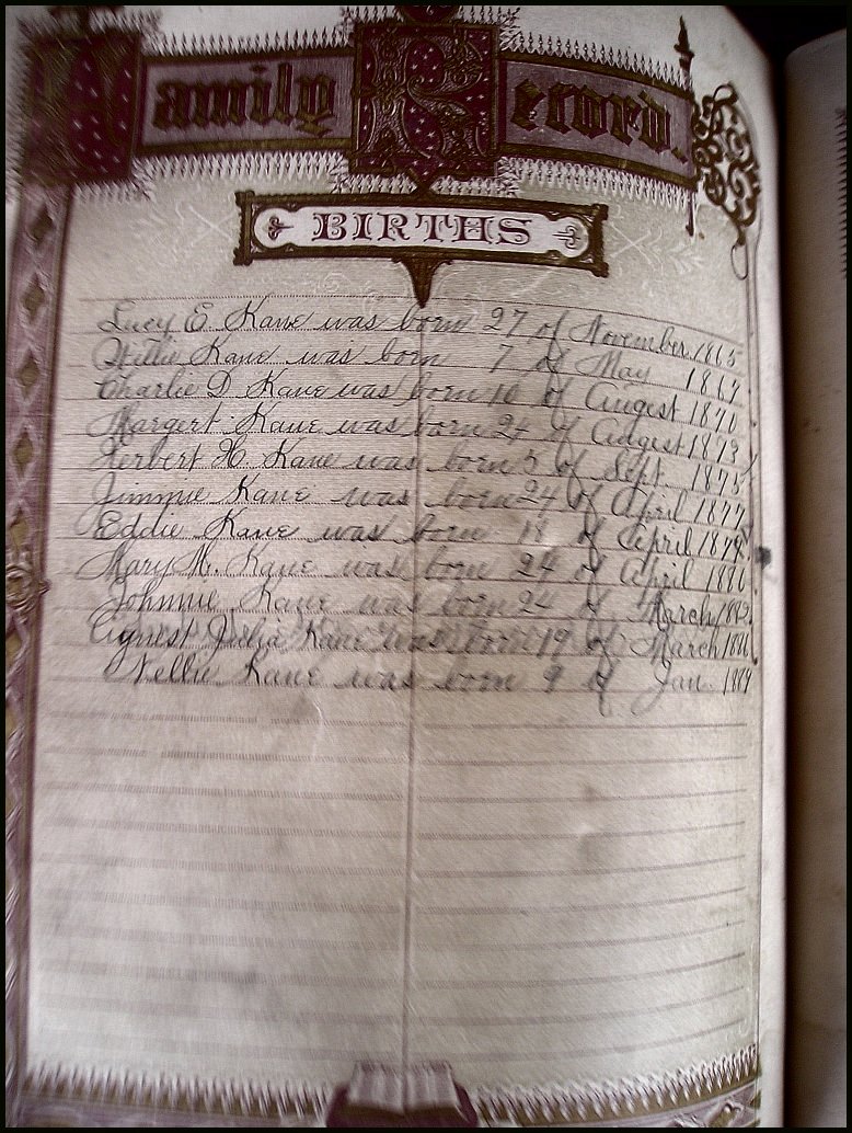 The Kane Family Bible