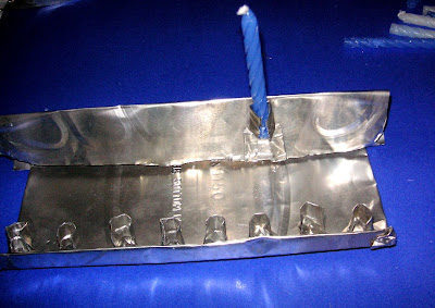 Juggling Frogs: How to make a Chanukah menorah (chanukiyah) from a foil pan