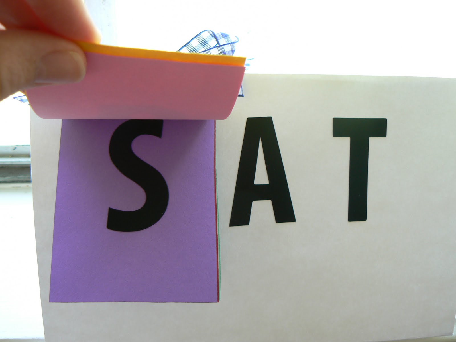 Having Fun at Home: Simple Word Flip Chart