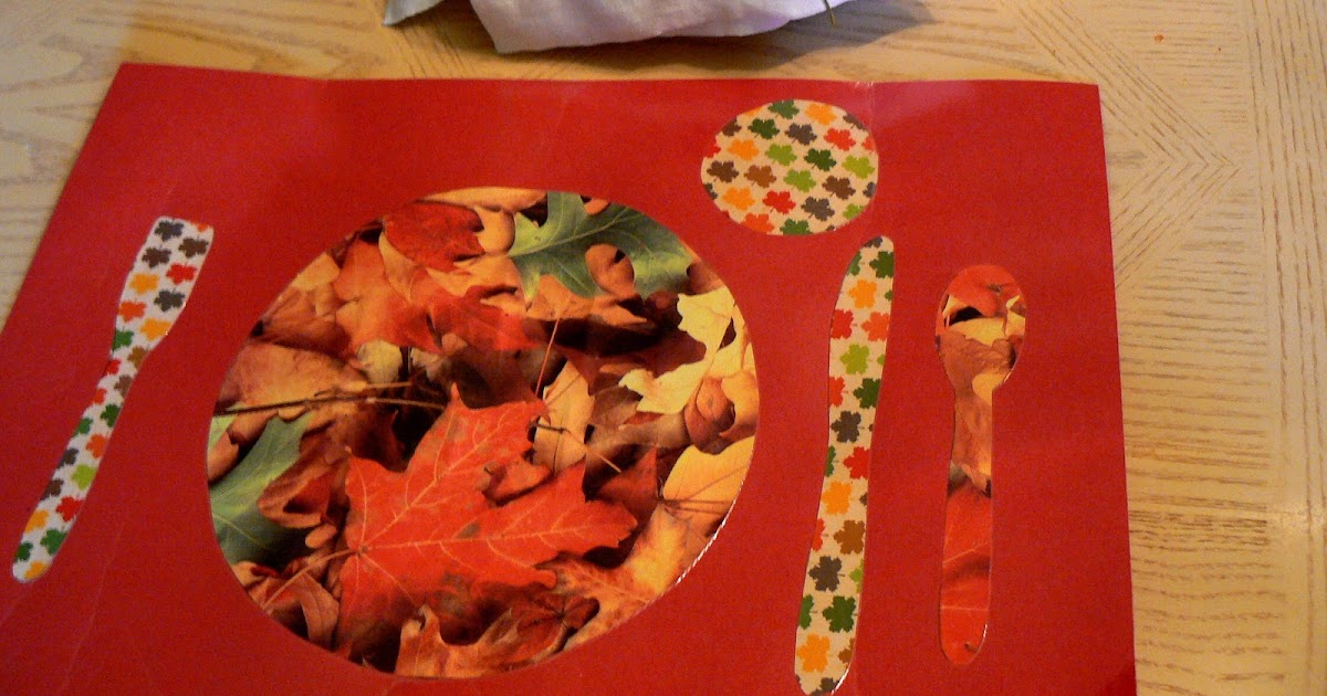 Having Fun at Home: Thanksgiving Place Mat Craft